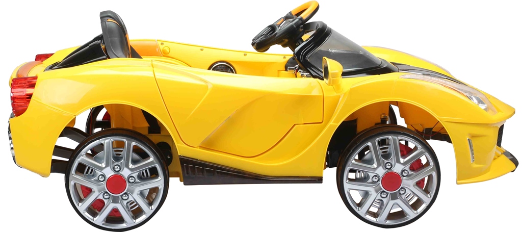 Sportsracer ELBil til Barn 12V Gul m/fjärrkontroll (Föråldrad)