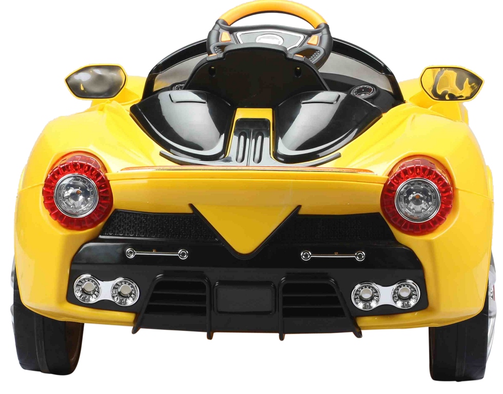 Sportsracer ELBil til Barn 12V Gul m/fjärrkontroll (Föråldrad)