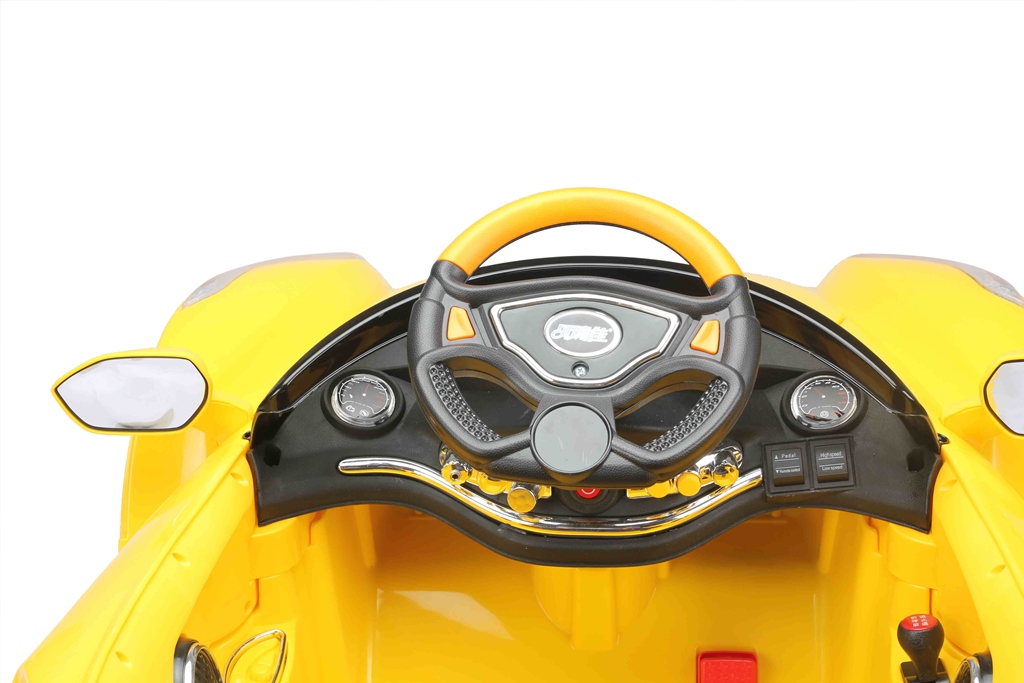 Sportsracer ELBil til Barn 12V Gul m/fjärrkontroll (Föråldrad)